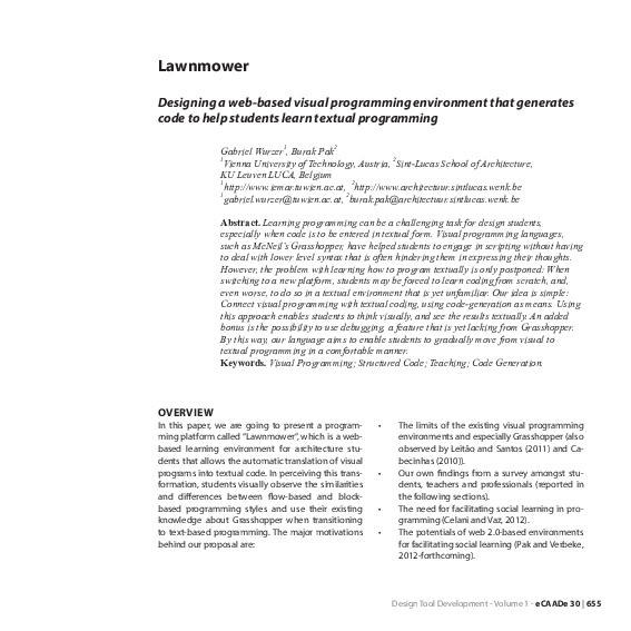 Pdf Designing A Web Based Visual Programming Environment That