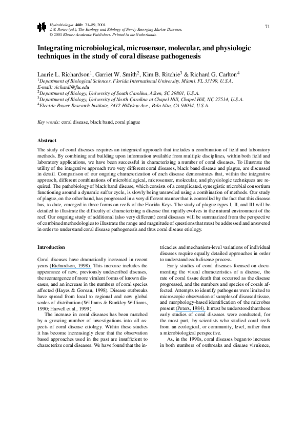 (PDF) Integrating microbiological, microsensor, molecular, and ...