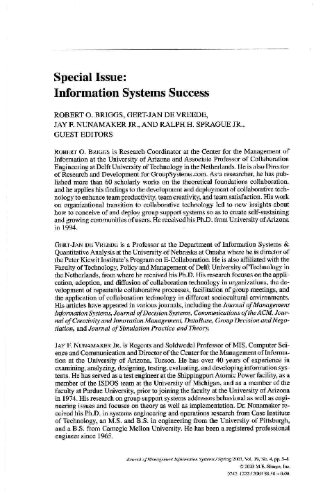 (PDF) Special Issue: Information Systems Design Theory and Methodology (PDF) Special Issue: Information Systems Design Theory and Methodology