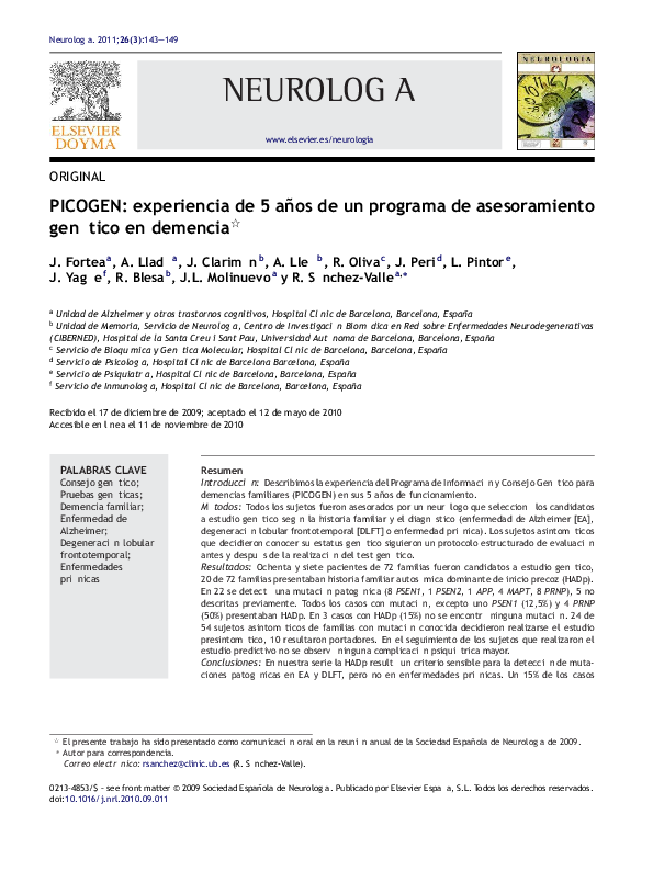 (PDF) PICOGEN: Five years experience with a genetic counselling program ...