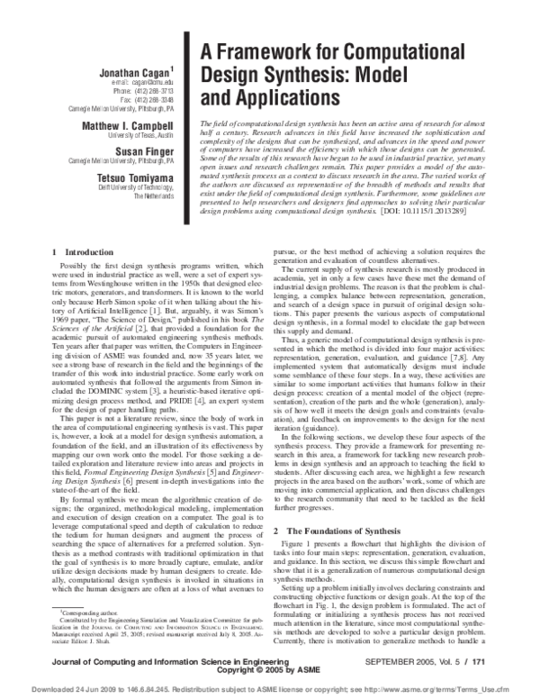 Pdf A Framework For Computational Design Synthesis Based On Graph Grammars And Function