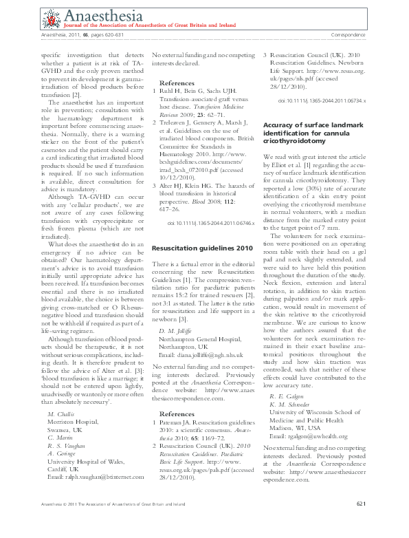(PDF) ORIGINAL ARTICLE: Accuracy of surface landmark identification for ...