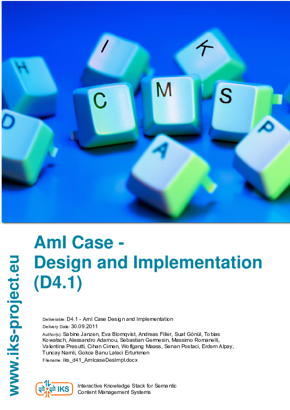 (PDF) AmI Case-Design and Implementation (D4. 1)