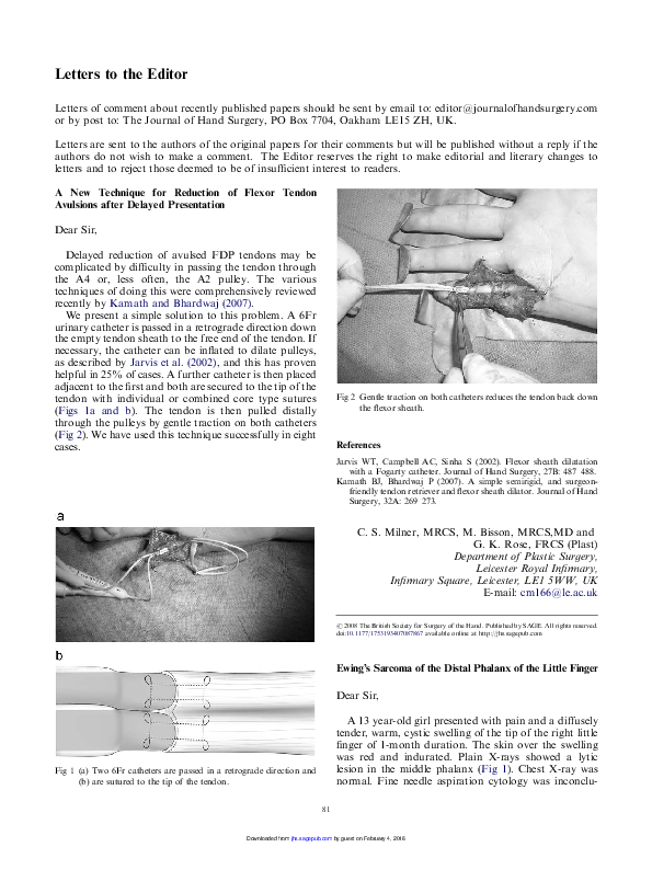 (PDF) An Alternative 'Viewing Box' for Hand X-rays