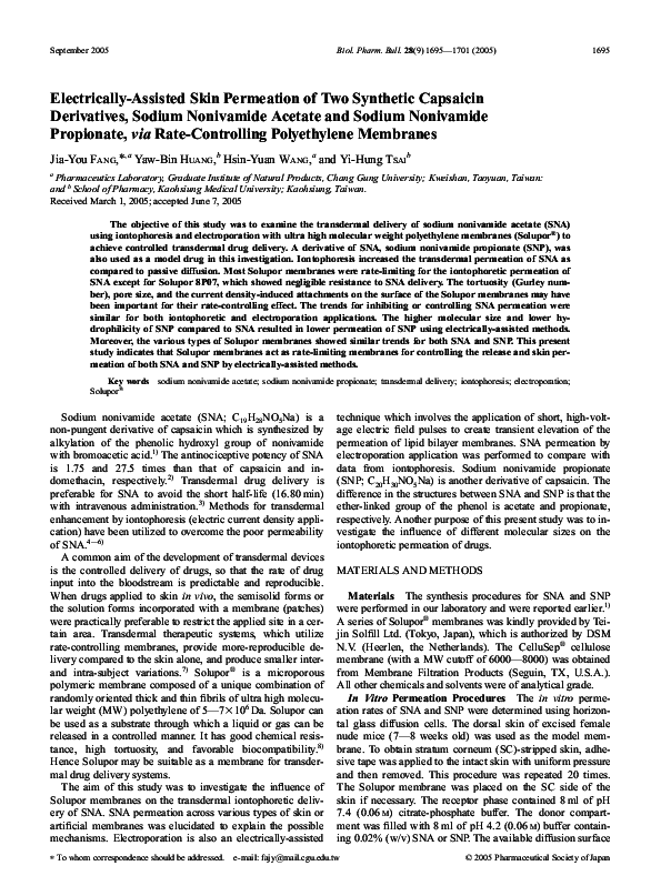 (PDF) EFFECT OF SKIN FAT ON CAPSAICIN TRANSFERSOME GEL: IN VITRO ...