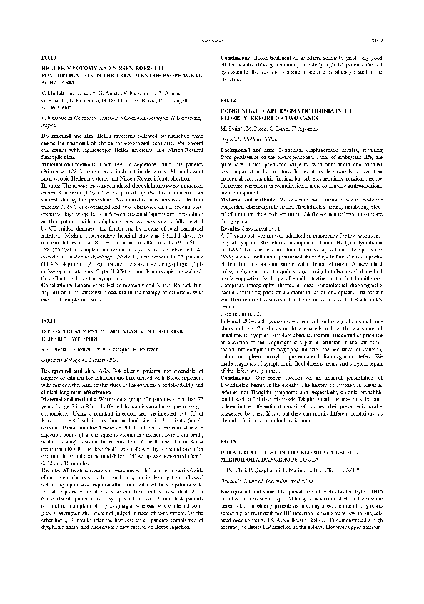 (PDF) Heller myotomy and nissen-rossetti fundoplication in the ...