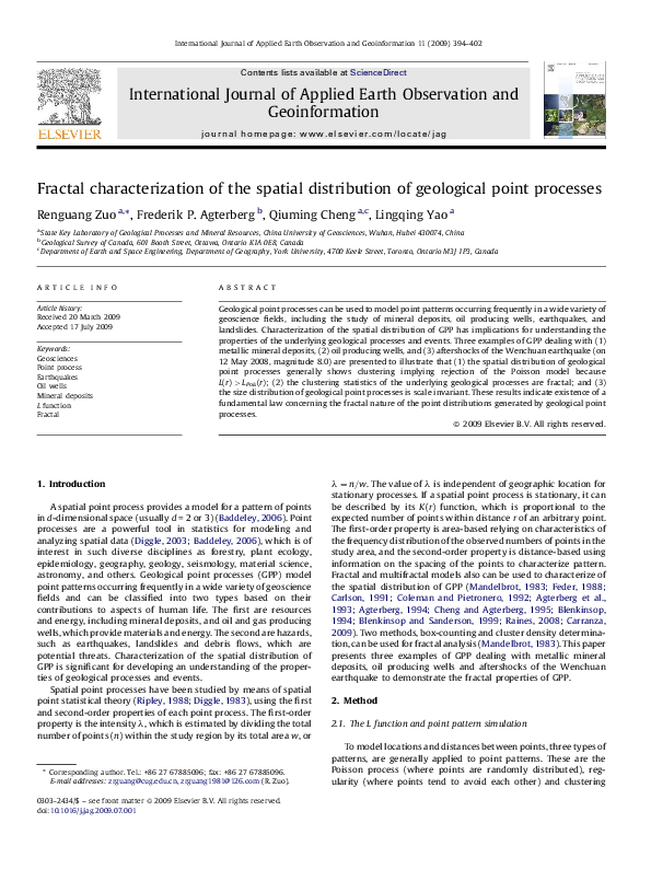 (PDF) Fractal characterization of the spatial distribution of ...