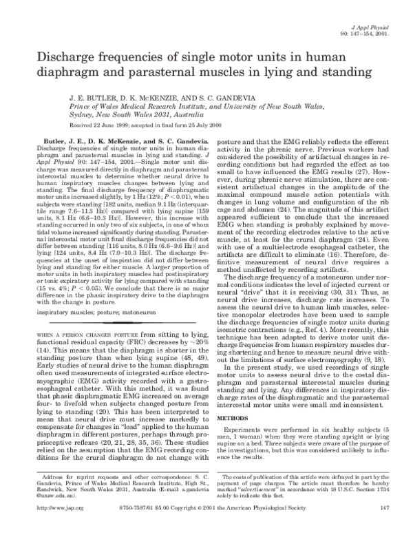 (PDF) Discharge frequencies of single motor units in human diaphragm ...