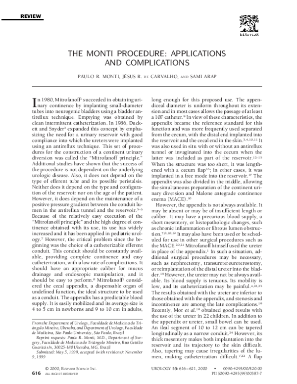(PDF) The Monti procedure: applications and complications