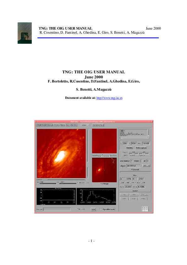 (PDF) TNG: The Oig User Manual