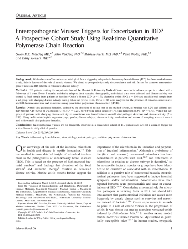 (PDF) Enteropathogenic Viruses