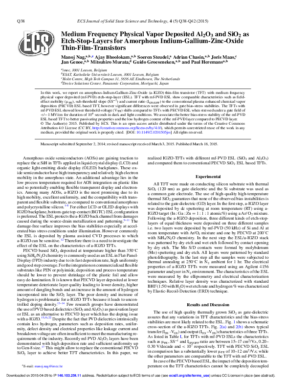 (PDF) Medium Frequency Physical Vapor Deposited Al2O3 and SiO2 as Etch-Stop-Layers for Amorphous ...
