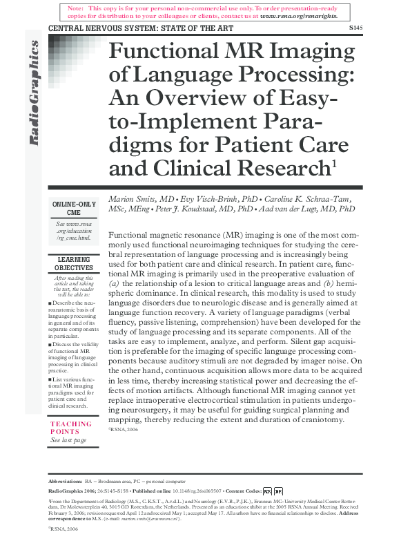 (PDF) Activation of human primary visual cortex during visual recall: a magnetic resonance ...