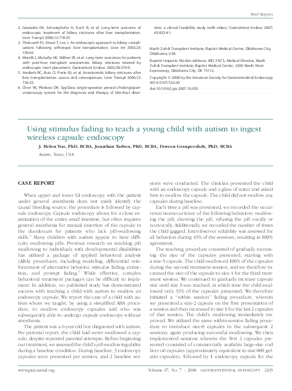 (PDF) Using stimulus fading to teach a young child with autism to ...