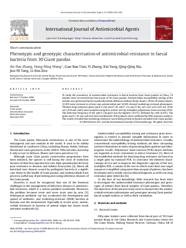 (PDF) Phenotypic and genotypic characterisation of antimicrobial ...