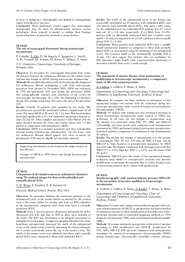 (PDF) OC08.02: The role of transvaginal ultrasound during resectoscopic ...