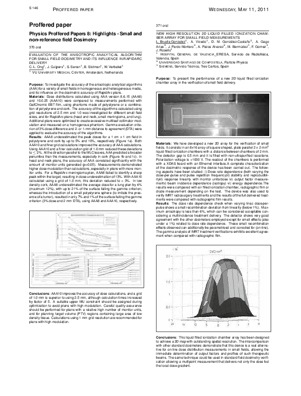 (PDF) 371 oral NEW HIGH RESOLUTION 2D LIQUID FILLED IONIZATION CHAMBER ...