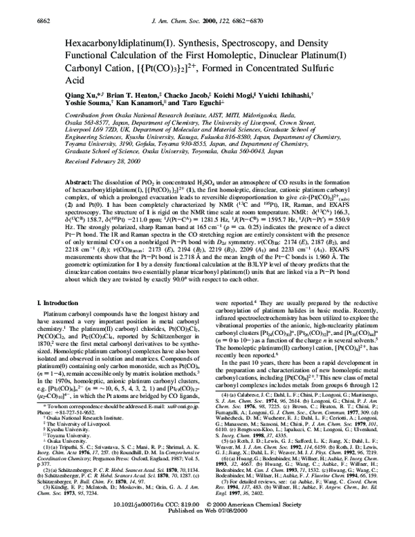 (PDF) CO fluxionality in Rh4(CO)12 and Rh6(CO)16 | Sergey Tunik ...