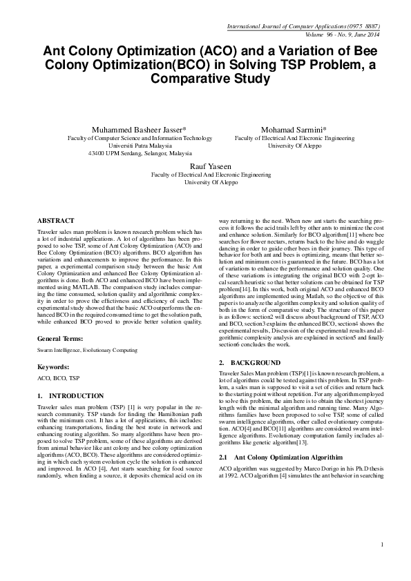 ant colony optimization