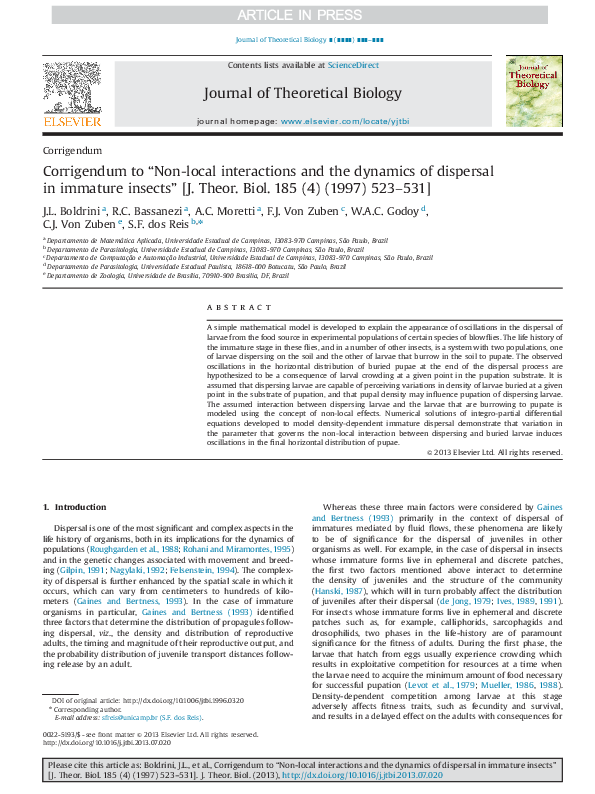 (PDF) Corrigendum to “Non-local interactions and the dynamics of ...