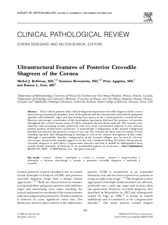 (PDF) Ultrastructural Features of Posterior Crocodile Shagreen of the ...