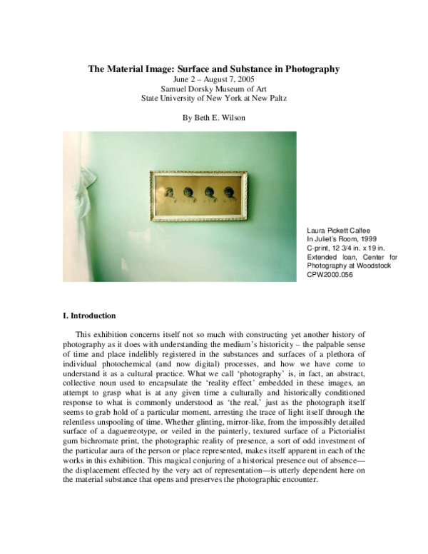 (DOC) The Poetry of the Surface: Craftsmanship and Materiality in ...