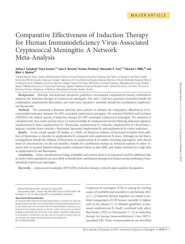 (PDF) Comparative effectiveness of induction therapy for human ...