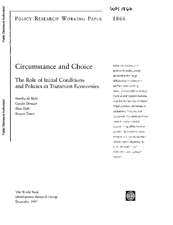 (PDF) The International Bank for Reconstruction and Development / THE ...