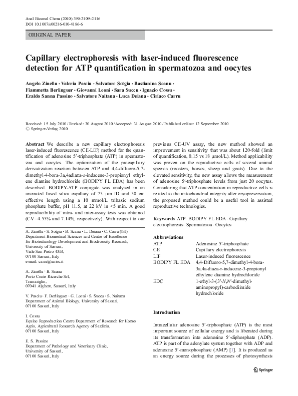 (PDF) Capillary electrophoresis with laser-induced fluorescence ...