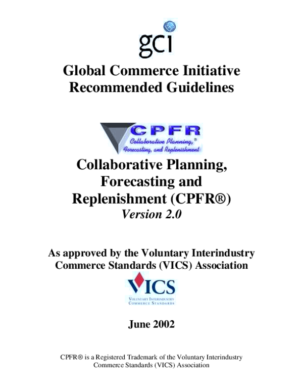 (PDF) Global Commerce Initiative Recommended Guidelines Collaborative ...