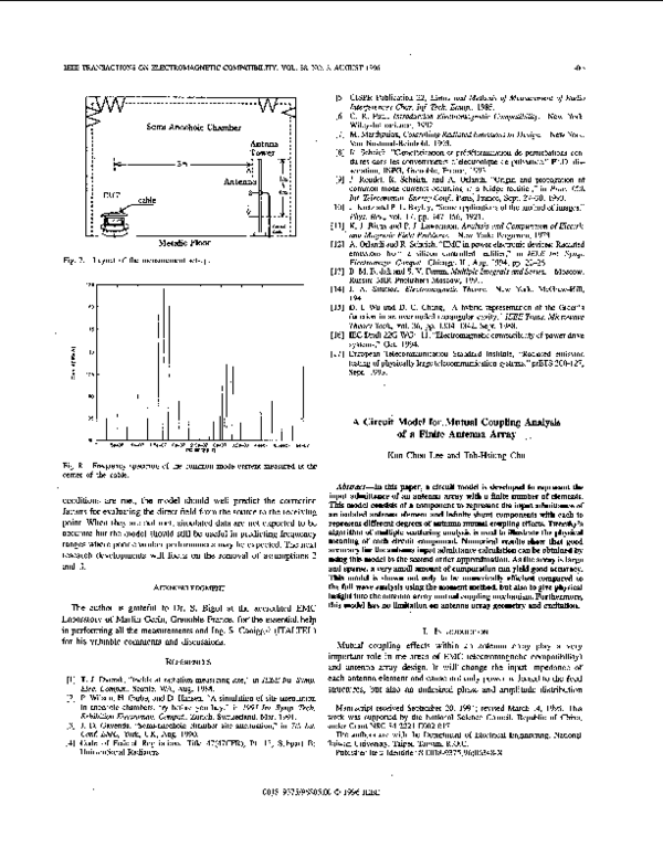 Pdf A Circuit Model For Mutual Coupling Analysis Of A Finite Antenna Array
