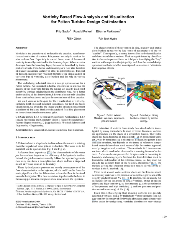 (PDF) Vorticity based flow analysis and visualization for Pelton turbine design optimization