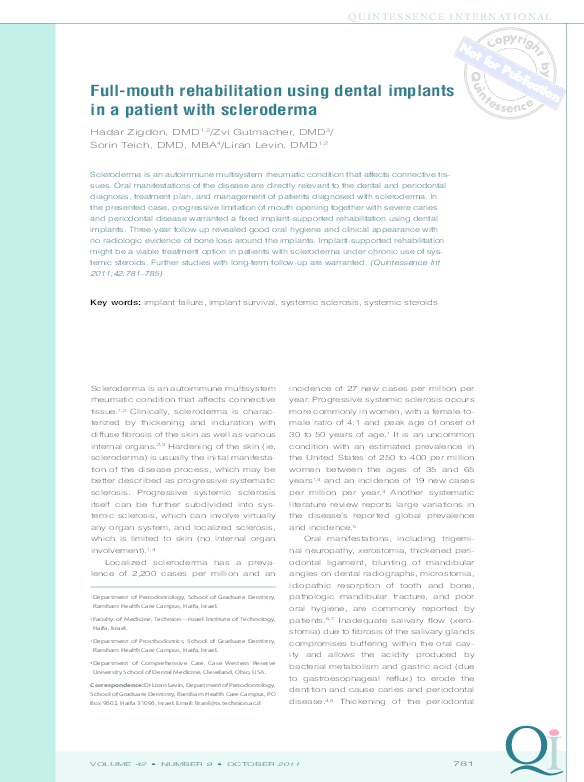 (PDF) Full-mouth rehabilitation using dental implants in a patient with ...