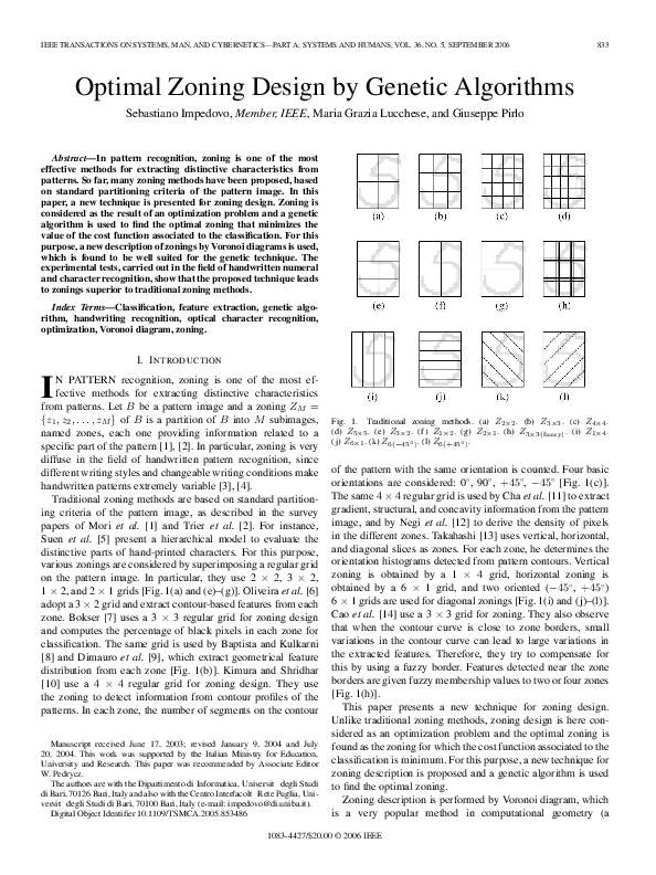 (PDF) Optimal zoning design by genetic algorithms