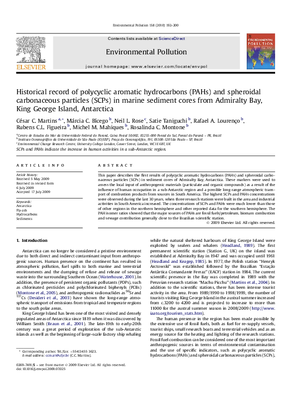 (PDF) Historical record of polycyclic aromatic hydrocarbons (PAH) and heavy metals in floodplain ...