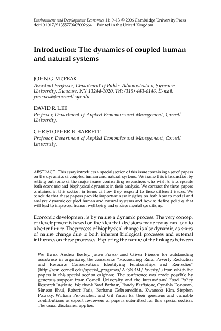 (PDF) Understanding human decisions in coupled natural and human ...
