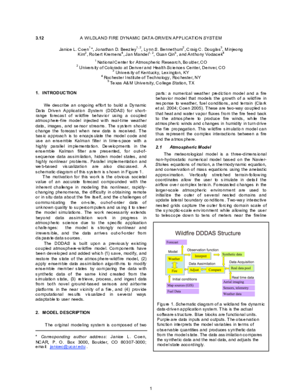 (PDF) 3.12 A WILDLAND FIRE DYNAMIC DATA-DRIVEN APPLICATION SYSTEM