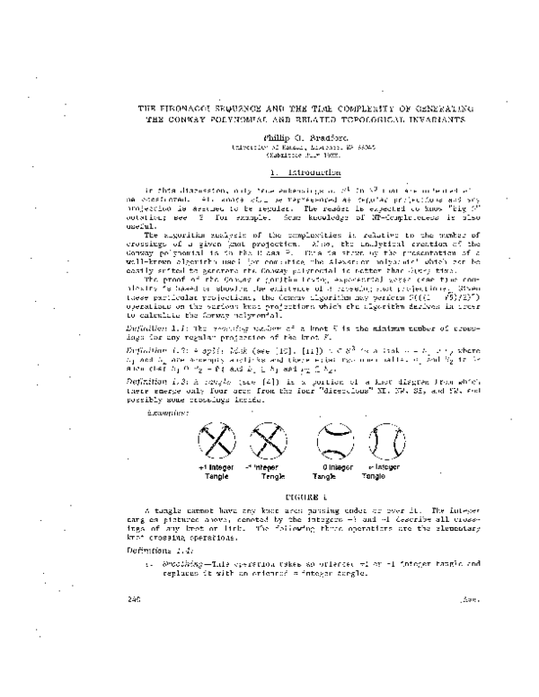 (PDF) The Fibonacci sequence and the time complexity of generating the ...