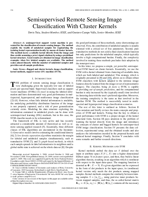 (PDF) Semi-supervised remote sensing image classification methods ...