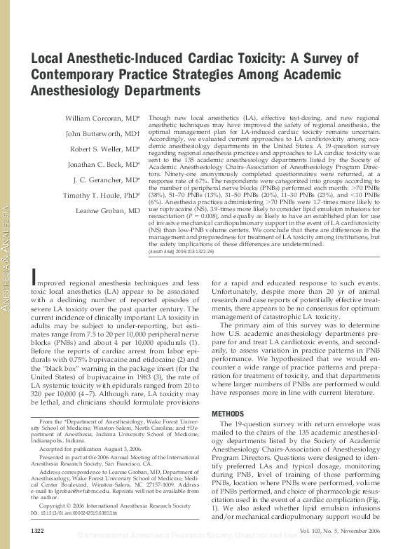 (PDF) Lidocaine-Induced Systemic Toxicity: A Case Report and Review of ...