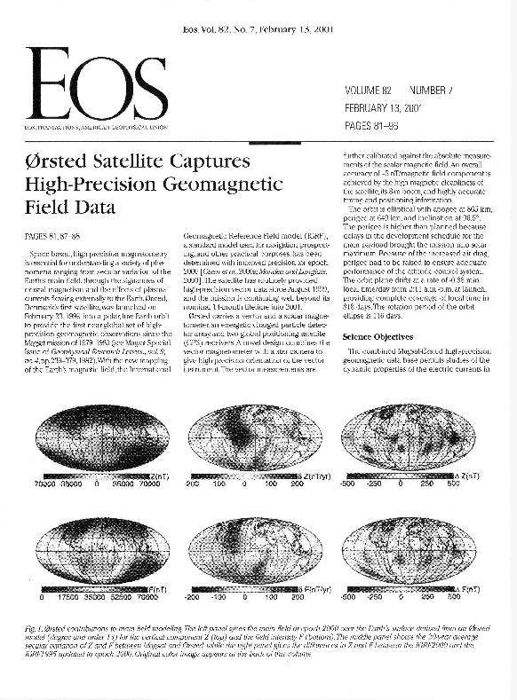 (PDF) Ørsted satellite captures high-precision geomagnetic field data