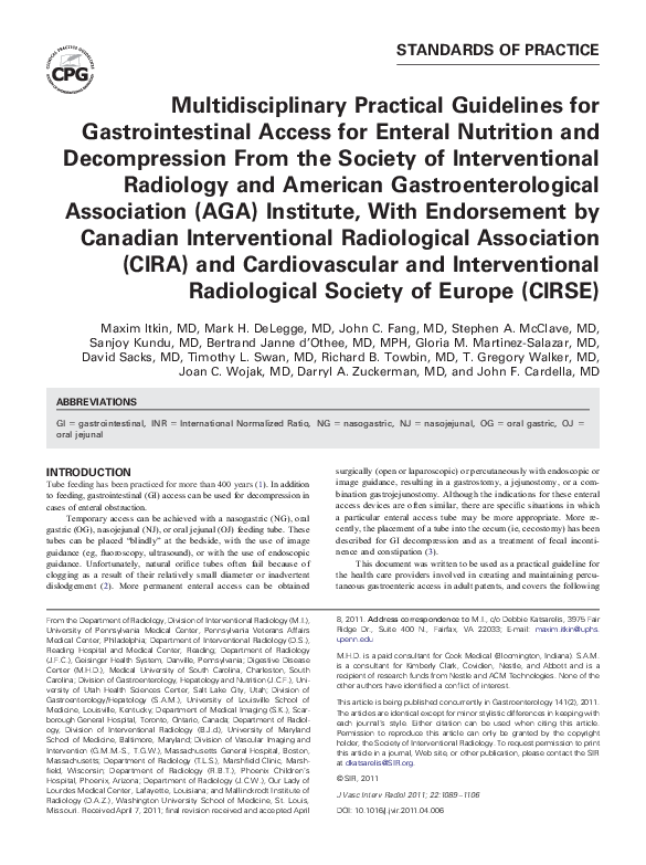 (PDF) Multidisciplinary Practical Guidelines for Gastrointestinal ...