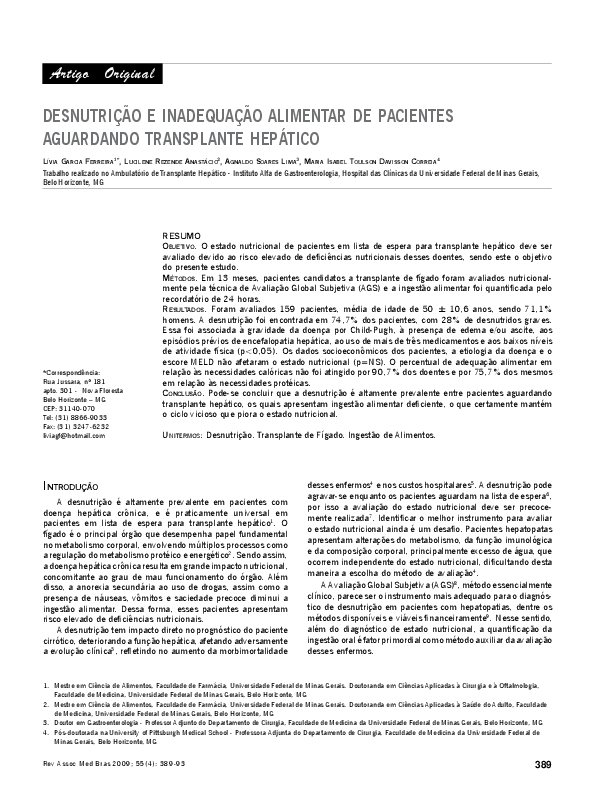 [Malnutrition and inadequate food intake of patients in the waiting ...