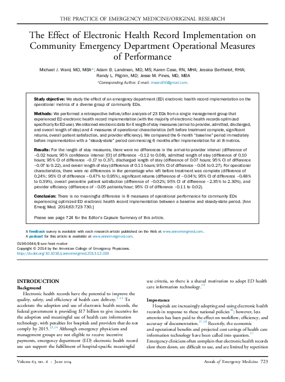 PDF The Effect Of Electronic Health Record Implementation On pdf-the-effect-of-electronic-health-record-implementation-on