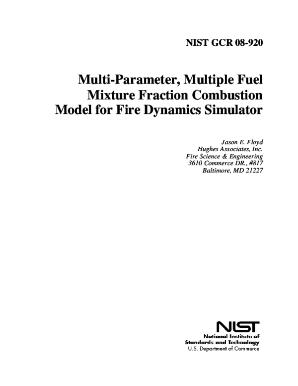 (PDF) Multi-Parameter, Multiple Fuel Mixture Fraction Combustion Model ...