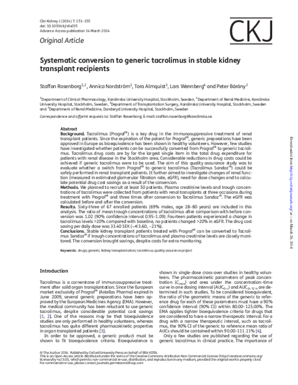 Pdf Effectiveness And Safety Of The Conversion To Meltdose® Extended