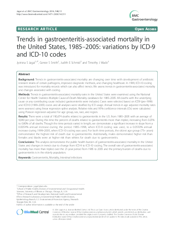 (PDF) Trends in gastroenteritis-associated mortality in the United ...