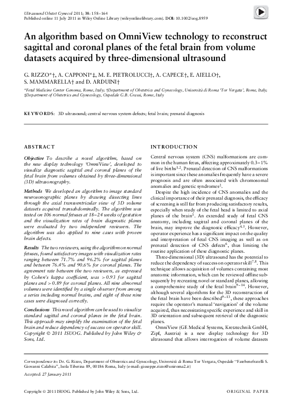 (PDF) An algorithm based on OmniView technology to reconstruct sagittal ...