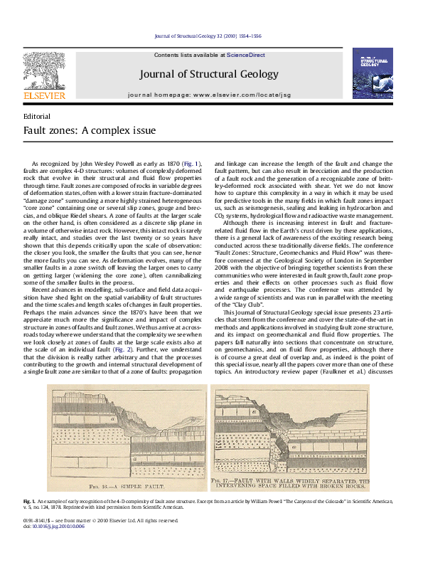 (PDF) Fault zones: A complex issue