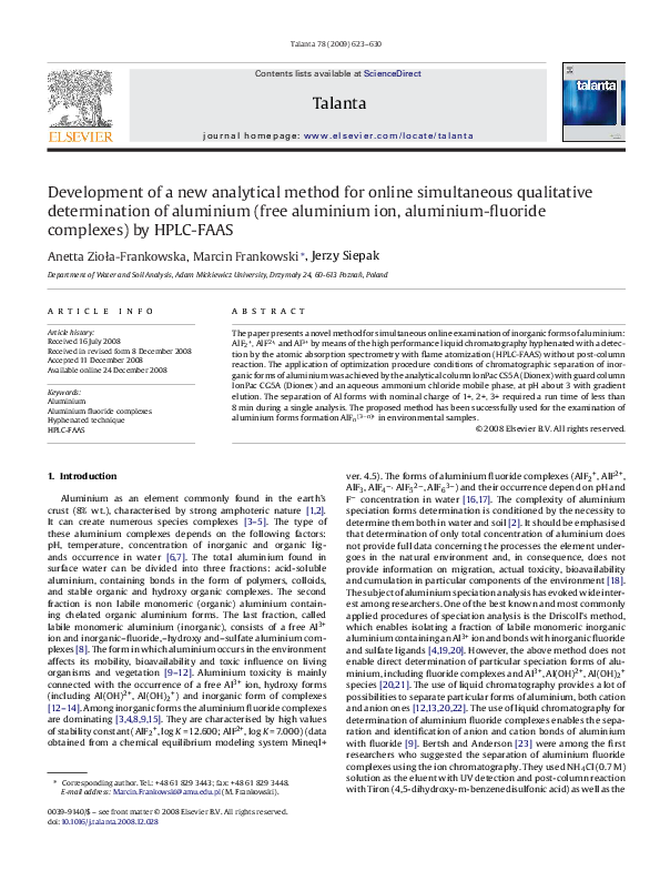 Pdf Development Of A New Analytical Method For Online Simultaneous Qualitative Determination